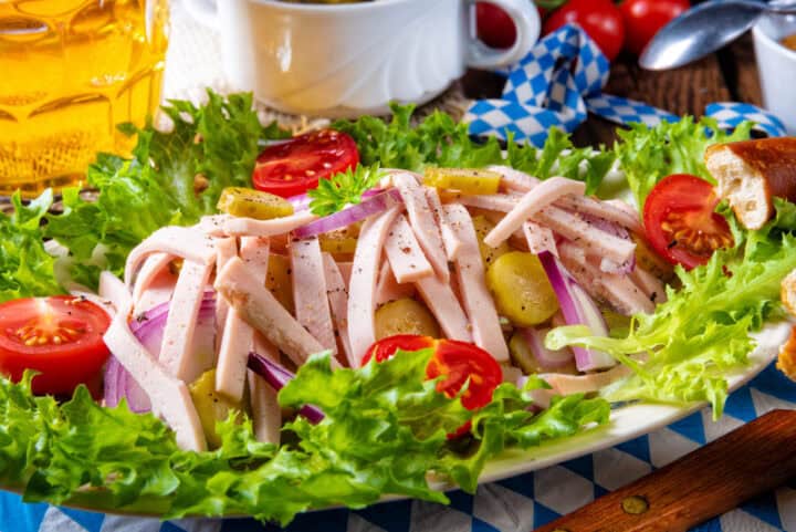 Bayrischer Wurstsalat Mit Kase